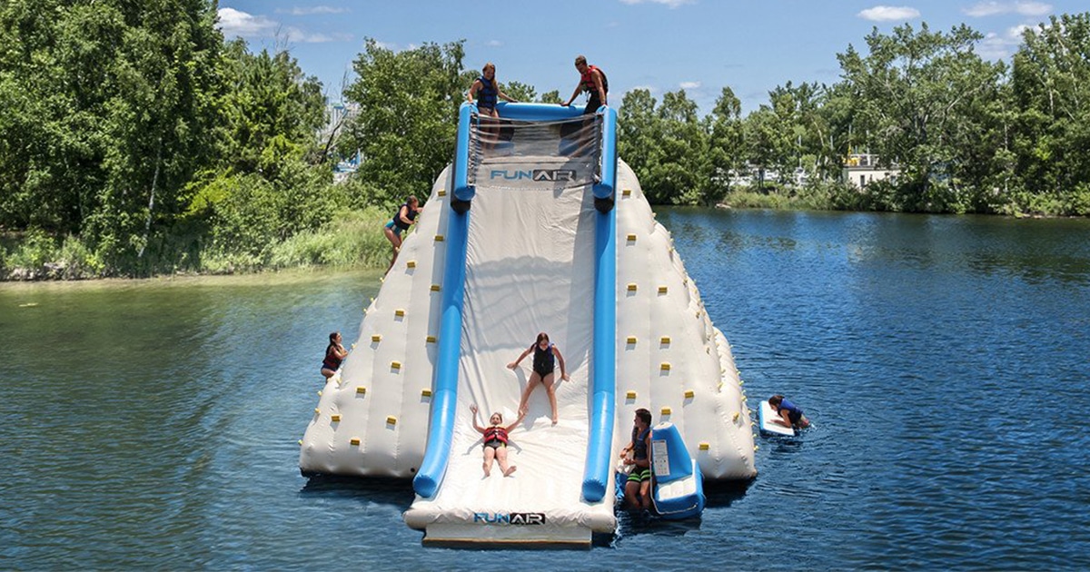 Inflatable Playground with Slide & Blob | FunAir Yacht Toys