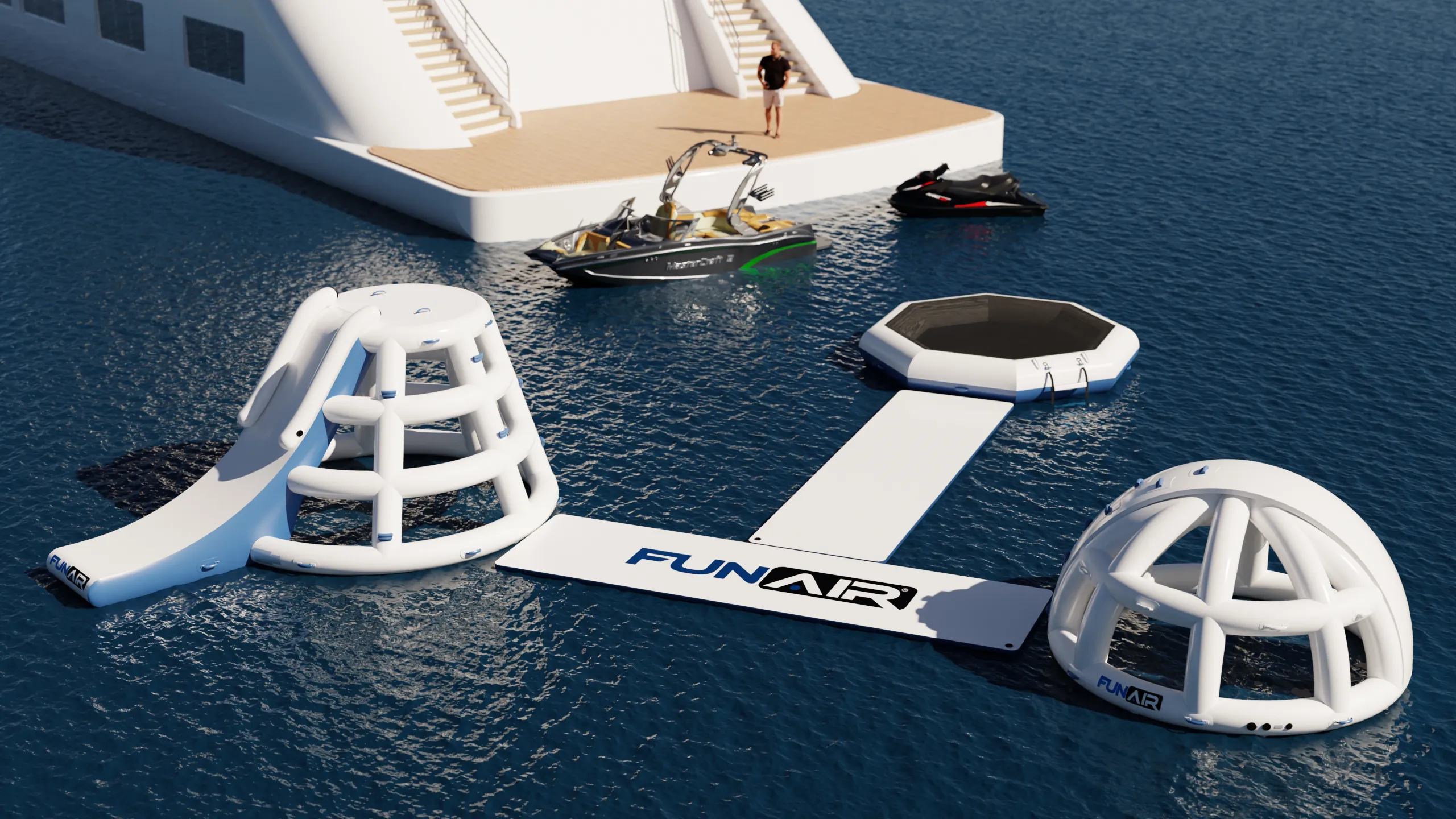 Splash Tower - FunAir | Superyacht Toys and Yacht Slides